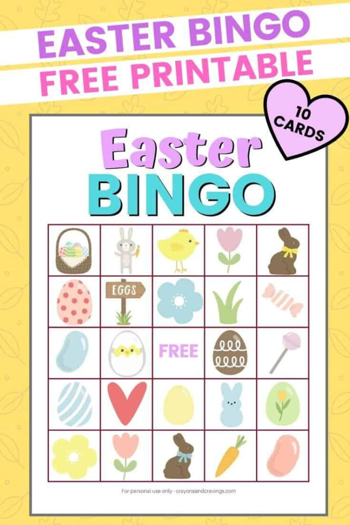 Easter Printable Bingo Cards - Printable Anniversary Cards