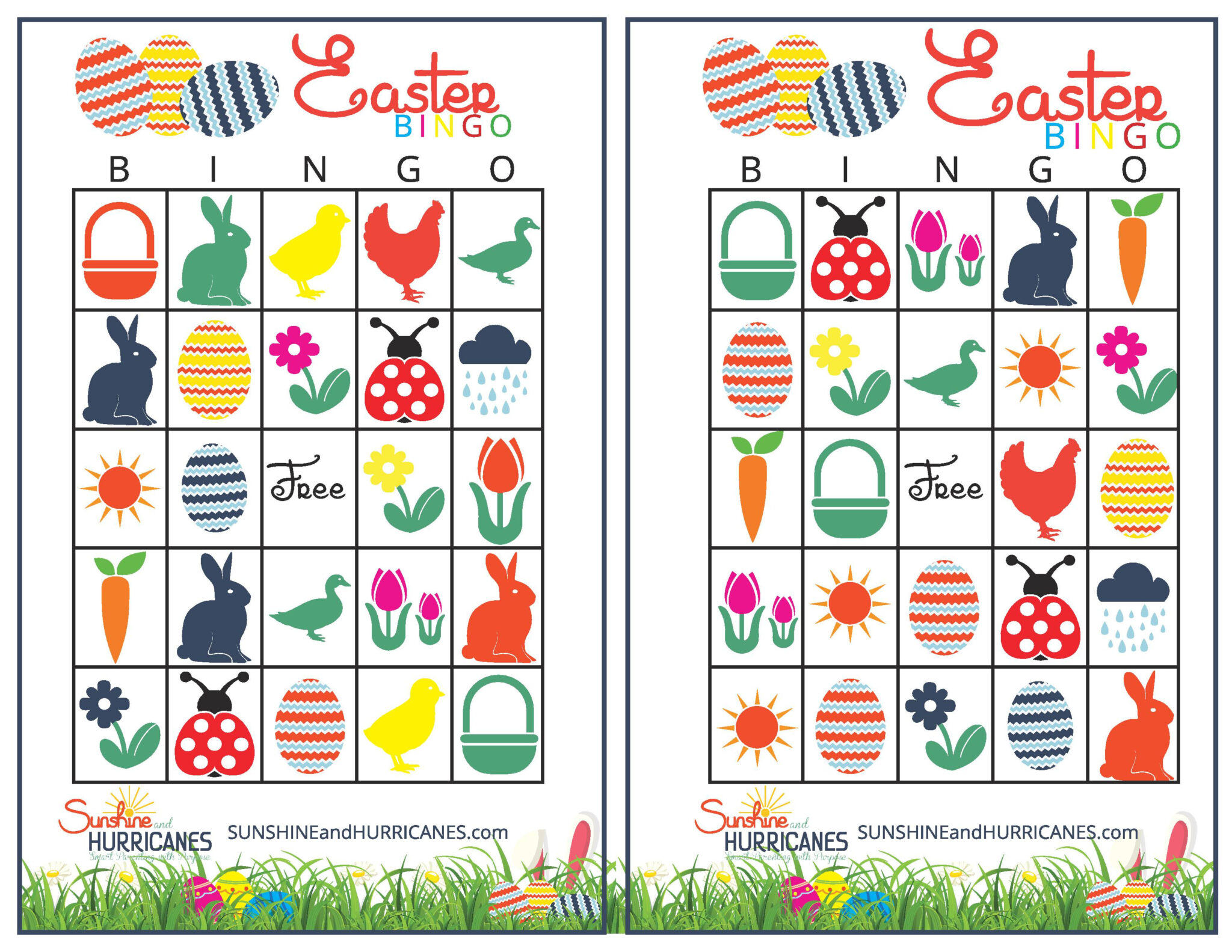 Printable Easter Bingo Cards For Kids - Printable Anniversary Cards